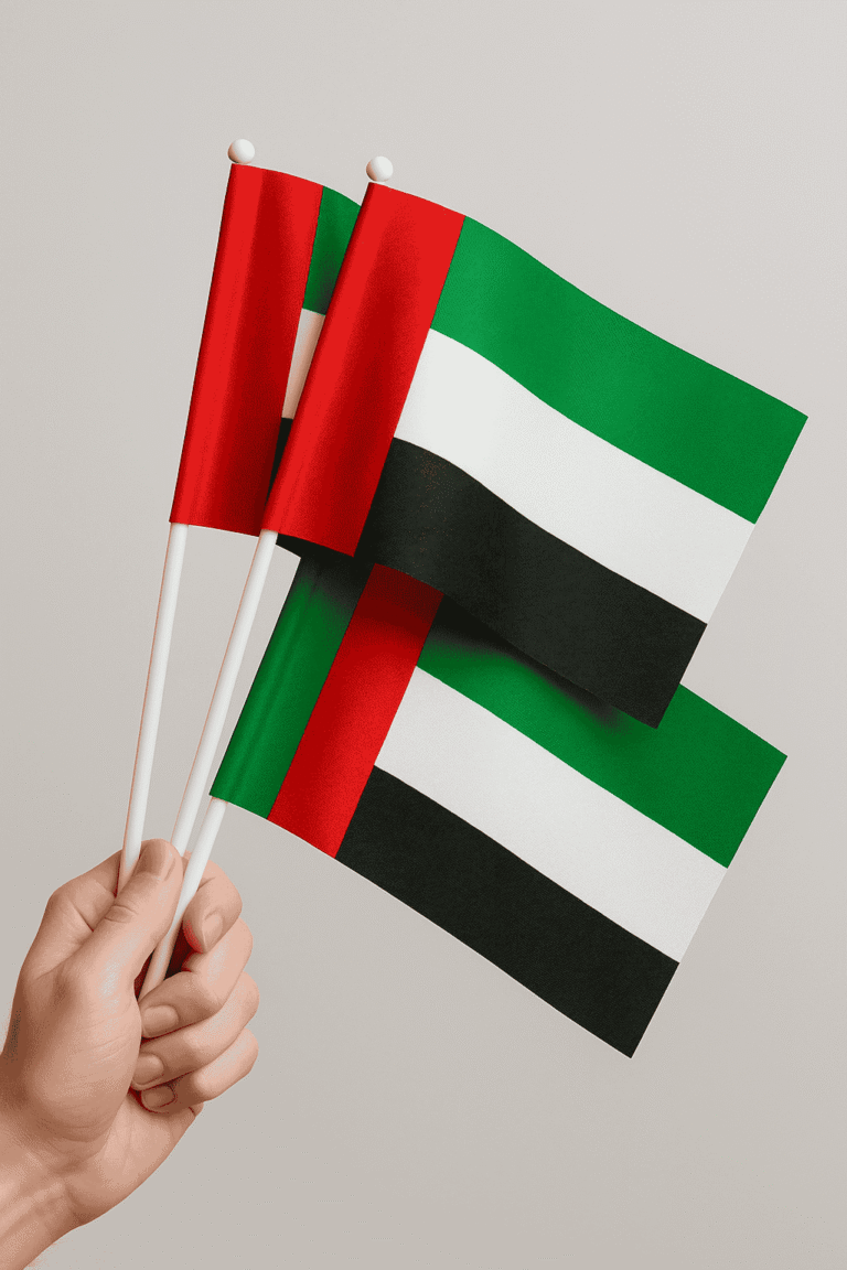 Hand Flags for Events in UAE | Custom Handheld Flags