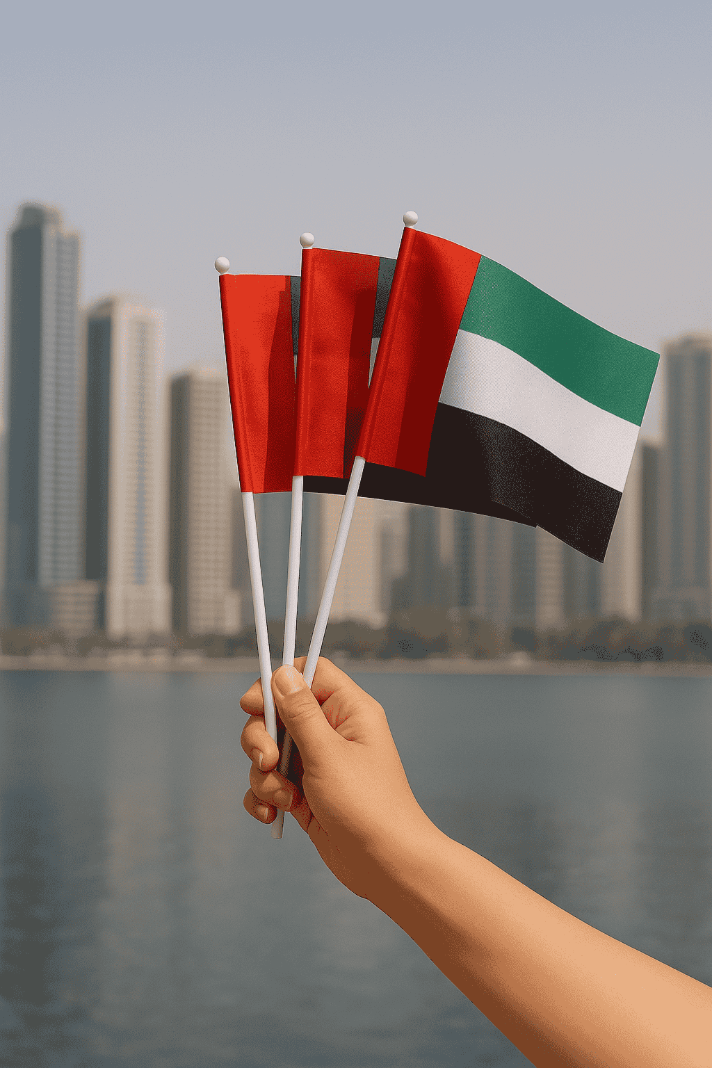 Hand Held Flags in Sharjah